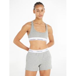 Damen Bralette "Modern Cotton", Calvin Klein Underwear, Gr. XS, grau, Jersey, Obermaterial: 53% Baumwolle, 35% Modal, 12% Elasthan, unifarben, Basic,