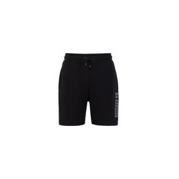 Herren Shorts "Alpha Puff Print Short", schwarz, Gr. XS, Alpha Industries, Obermaterial: 80% Baumwolle, 20% Polyester, Hosen