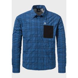 Sch&ouml;ffel SCH&Ouml;FFEL Herren Outdoorhemd "Bike Shirt Style Jalpuh MNS", blau, Gr. 56, Oberstoff: 81% Polyester 14% Nylon 5% Elasthan, Hemden