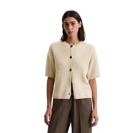Marc O'Polo MARC O'POLO Damen Cardigan "aus Heavy Weight Cotton", beige, Gr. XS, unifarben, Obermaterial: 100% Baumwolle, Strickjacken