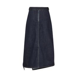 soyaconcept Damen Midirock "Soya Concept Skirt SC-KIMBERLY"2440 raw blau denim, Gr. 44, Obermaterial: 81% Baumwolle, 17% Polyester, 2% Elasthan, R&ouml;cke