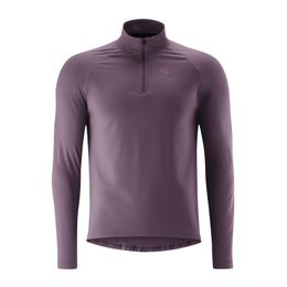 Gonso Damen Radtrikot "Essential Jersey Longsleeve M", lila, Gr. XXL, 86% Polyester; 14% Elastan, Trikots, Herren Fahrradtrikot langarm, Midlayer