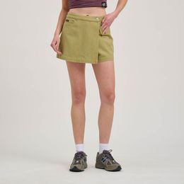 Santa Cruz Damen Shorts "CLASSIC LABEL SKORT", gr&uuml;n, Gr. XL, Obermaterial: 100% Baumwolle, Hosen