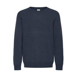 !Solid SOLID Herren Strickfleece-Pullover "Strickpullover SDRICK", blau, Gr. XXL, Obermaterial: 60% Lammfell LF. 40% Nylon NY., Pullover