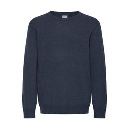 !Solid SOLID Herren Strickfleece-Pullover "Strickpullover SDRICK", blau, Gr. XXL, Obermaterial: 60% Lammfell LF. 40% Nylon NY., Pullover