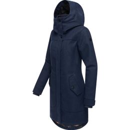 Ragwear Damen Wintermantel "Jannisa Coat", blau, Gr. S, Obermaterial: 100% Polyester; Innenfutter: 100% Polyester; Wattierung: 100% Polyester,