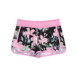 Roxy Mädchen Boardshorts "Good Waves", schwarz, Gr. 12, 55% Polyester, 37% Polyester, 8% Elasthan, Hosen