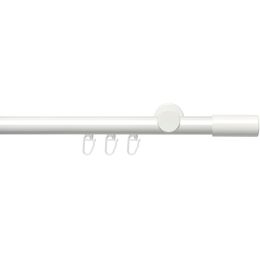 Gardinenstange Liedeco, L:200cm &Oslash;:20mm, wei&szlig;, Aluminium, Gardinenstangen, "Innenlaufgarnitur 20 mm Power Zylinder", Gardinenstange Komplett
