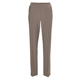 GOLDNER Damen Schlupfhose "Reiseschlupfhose Pflegeleichte Schlupfhose", beige, Gr. 52, Obermaterial: 100% Polyester COOLMAX PES(Coolmax)., Hosen