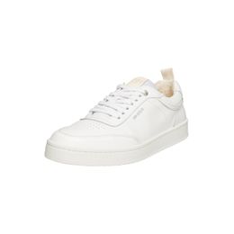 N91 Herren Sneaker "Court M AB Herrensneaker", Gr. 40, wei&szlig;, Leder, Schuhe, Turnschuh Leder handgefertigt, sportlicher Freizeitschuh Herren