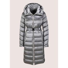 Madeleine Mode MADELEINE Damen Steppjacke "Steppjacke Steppjacke mit Kapuze", grau, Gr. 42, Obermaterial: 100% Polyamid PA., Jacken