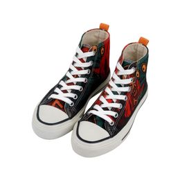 DOGO Damen Sneaker "Lyra High-Top Sneaker Robotto", Gr. 39, bunt, Textil, Schuhe, Handgefertigt