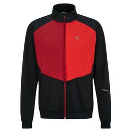 Ziener Herren Funktionsjacke "NESKO"rot, Gr. 56, Obermaterial: 1. 94% Polyester, 6% Elasthan; 2. 100% Polyester; Futter: 100% Polyester; Wattierung: