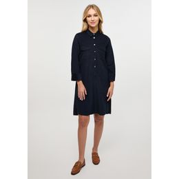 Eterna Damen Blusenkleid "REGULAR FIT"navy, Gr. 44, 100% cotton, Kleider