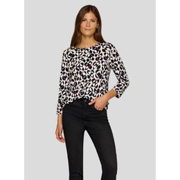 Rabe Damen Print-Shirt "T-Shirt", schwarz, Gr. 38, gemustert, 92%Viskose, 8%Elastan, Shirts