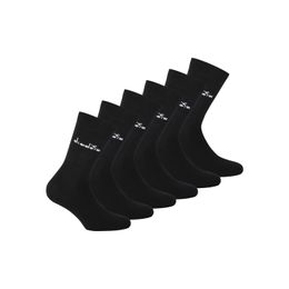 Diadora Herren Kurzsocken "Socken 6er Pack", Gr. 35, schwarz, Obermaterial: 80% Baumwolle CO. 18% Polyester PES. 2% Elasthan EL., Socken