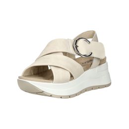 IGI&CO IGI & CO Damen Keilsandalette "IGI & CO Sandalen Nappaleder", Gr. 37, beige, Nappaleder, Schuhe