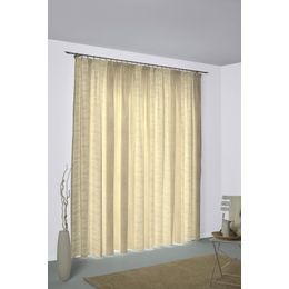 Vorhang WIRTH, B:132cm H:175cm, grau, Jacquard, Polyacryl, Polyester, Wohnzimmer, Gardinen, "Niederau"