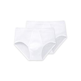 Schiesser Herren Slip "Slip Original Classics 2er Pack", Gr. XXXL, wei&szlig;, Obermaterial: 100% Baumwolle CO., Unterhosen