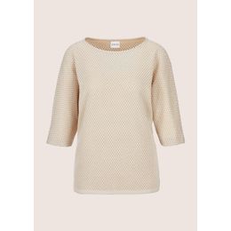 Madeleine Mode MADELEINE Damen 3/4-Arm-Shirt "Shirt Sweatshirt mit Fledermaus-Ärmeln", beige, Gr. 38, Obermaterial: 54% Viskose CV. 45% Polyester PES. 1% Elasthan