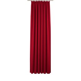 Vorhang WIRTH, B:132cm H:175cm, rot, Jacquard, Polyester, Wohnzimmer, Gardinen, "Westport"