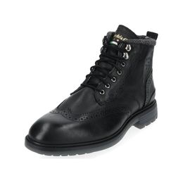 Pantofola d'Oro PANTOFOLA D ́ORO Damen Schnürstiefelette "Pantofola d'Oro Stiefelette Leder", Gr. 47, schwarz, Leder, Schuhe