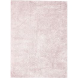 Hochflor-Teppich my home, B:80cm H:40mm L:150cm, rosa, Kunstfaser, Teppiche, "Carla", super soft, Teppich in Pastell-Farben