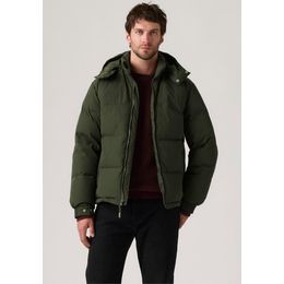Levi's LEVI'S Herren Steppjacke "ROCKRIDGE SHORT PUFFER", grün, Gr. XL, Web, Obermaterial: 100% Polyamid, Jacken, Winterjacke