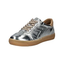 Andrea Conti Damen Sneaker "Andrea Conti Sneaker Leder", Gr. 40, silber, Leder, Schuhe
