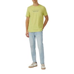s.Oliver Herren T-Shirt, gr&uuml;n, Gr. S, bedruckt, meliert, Jersey, Obermaterial: 60% Baumwolle, 40% Polyester, Shirts, mit Frontprint