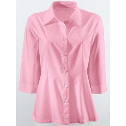 Classic Basics Damen Klassische Bluse, rosa, Gr. 48, unifarben, 65% Polyester, 35% Baumwolle, Blusen