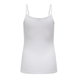 Jacqueline de Yong JDY Damen Spaghettitop "JDYMILA S/L SINGLET TOP JRS NOOS", wei&szlig;, Gr. M, unifarben, Jersey, Obermaterial: 96% Viskose, 4% Elasthan, Tops
