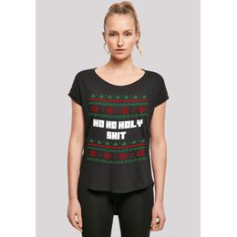 T-Shirt F4NT4STIC "Ho Ho Holy", Damen, Gr. L, schwarz, Obermaterial: 100% Baumwolle, regular fit, Rundhals, ohne B&uuml;ndchen, Shirts T-Shirt, Print