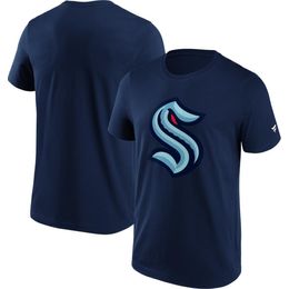 Fanatics Damen T-Shirt "Fanatics Shirt Seattle Kraken Primary Logo Graphic", blau, Gr. M, 100% Baumwolle, Shirts