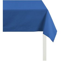Tischdecke Apelt, B:45cm L:135cm, blau, Baumwolle, Polyester, Tischdecken, "4362 Rips - UNI", Wasser- und Schmutzabweisend