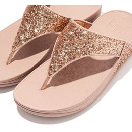 fitflop Damen Zehentrenner "LULU", Gr. 36, rosa, Synthetik, Glitzer, Schuhe, Badeschuh, Sommerschuh mit weichem Zehensteg
