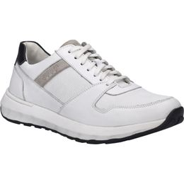 Josef Seibel Herren Sneaker "Cameron 10, weiss-schwarz", Gr. 41weiß, schwarz, Obermaterial: 100% Rindsleder Leather cow., Schuhe