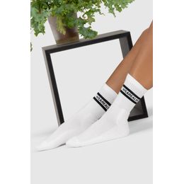 alife and kickin ALIFE & KICKIN Damen Tennissocken "Damen 3 PACK - HenjaAK", Gr. 35, wei&szlig;, 75% Baumwolle, 20% Polyester, 3% Polyamid, 2% Elasthan, Socken, sportliche