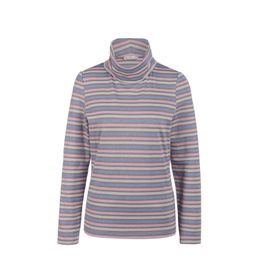 GOLDNER Damen Rollkragenpullover "Hautsympathisches Ringelshirt mit Rollkragen", bunt, Gr. 50, Obermaterial: 80% Viskose CV. 17% metallisierte Fasern