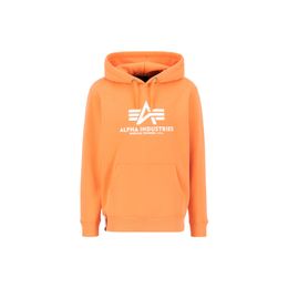 Herren Hoodie "Basic Hoodie BL", orange, Gr. M, Alpha Industries, Obermaterial: 80% Baumwolle, 20% Polyester, Sweatshirts