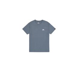 Herren T-Shirt "Basic T-Shirt SL", blau, Gr. S, Alpha Industries, Obermaterial: 100% Baumwolle, Shirts