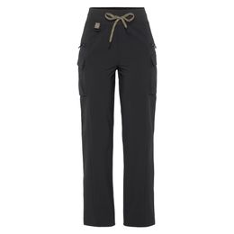 active by Lascana LASCANA ACTIVE Damen Trekkinghose "Cargo Pants", schwarz, Gr. 34, unifarben, Web, Obermaterial: 92% Polyamid, 8% Elasthan, Hosen, Schlupfform