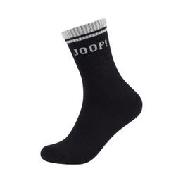JOOP! JOOP Damen Socken "Socken 2er Pack", Gr. 43, schwarz, 70% Baumwolle, 18% Polyester, 10% Polyamid, 2% Elasthan, gestreift, Socken