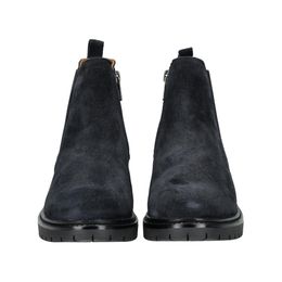 Camel Active Damen Stiefelette "Camel Active Stiefelette Veloursleder/Textil", Gr. 38, blau, Textil, Veloursleder, Schuhe