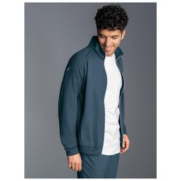 TRIGEMA Herren Trainingsjacke "TRIGEMA Raglanjacke", blau, Gr. M, 100% Baumwolle, Jacken