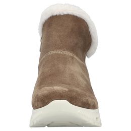 RIEKER SPORT Damen Winterboots, Gr. 38, beige, Textil, Veloursleder, Schuhe, mit wasserabweisender riekerTEX-Membran