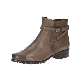 Caprice Damen Stiefelette "Caprice Stiefelette Nappaleder", Gr. 36, beige, Nappaleder, Schuhe