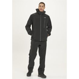 WEATHER REPORT Herren Outdoorjacke "DELTON W-PRO15000", schwarz, Gr. S, bedruckt, mehrfarbig, 94% Polyester, 6% Elasthan, Jacken, ist atmungsaktiv,
