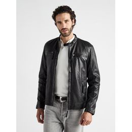JCC Herren Lederjacke "Macadam", schwarz, Gr. XL, Obermaterial: 100% Lammleder. Futter: 100% Baumwolle. &Auml;rmelfutter: 100% Polyester, Jacken