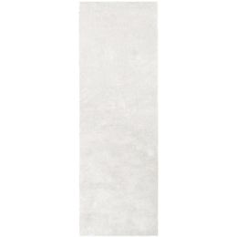 Hochflor-L&auml;ufer Bruno Banani, B:67cm H:30mm L:250cm, wei&szlig;, Kunstfaser, Teppiche, "Dana Teppich, Kundenliebling", Br&uuml;cke, uni, weich, Mikrofaser,